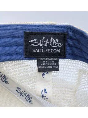 Salt Life | Accessories | Salt Life Aquaholic Snapback Hat Cap Blue ...